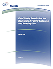 Score Consistency I TOEIC Research Program